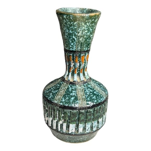 Unbranded | Accents | Mid 2th Century Speckled Italian Bud Vase Green ...